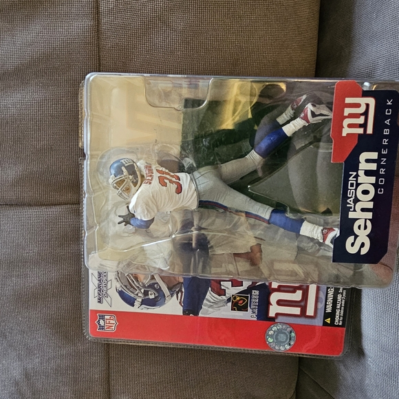 McFarlane Toys | Other | Jason Sehorn Tiki Barber Action Figure New ...